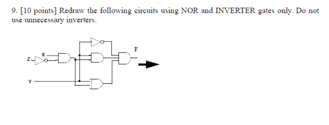 Solved 9. [10 points) Redraw the following circuits using | Chegg.com