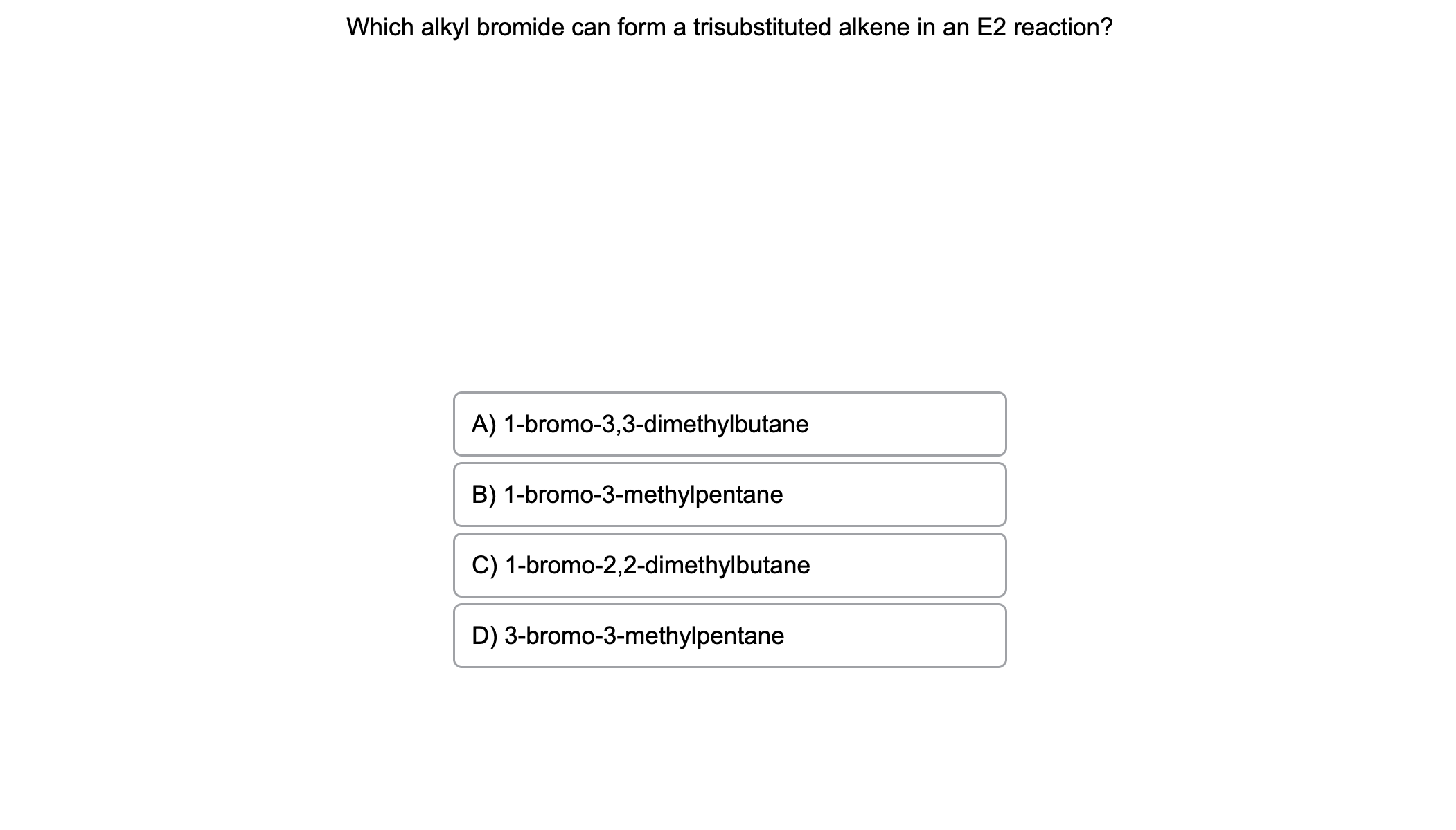 Solved Predict reagents needed to complete this E2 | Chegg.com