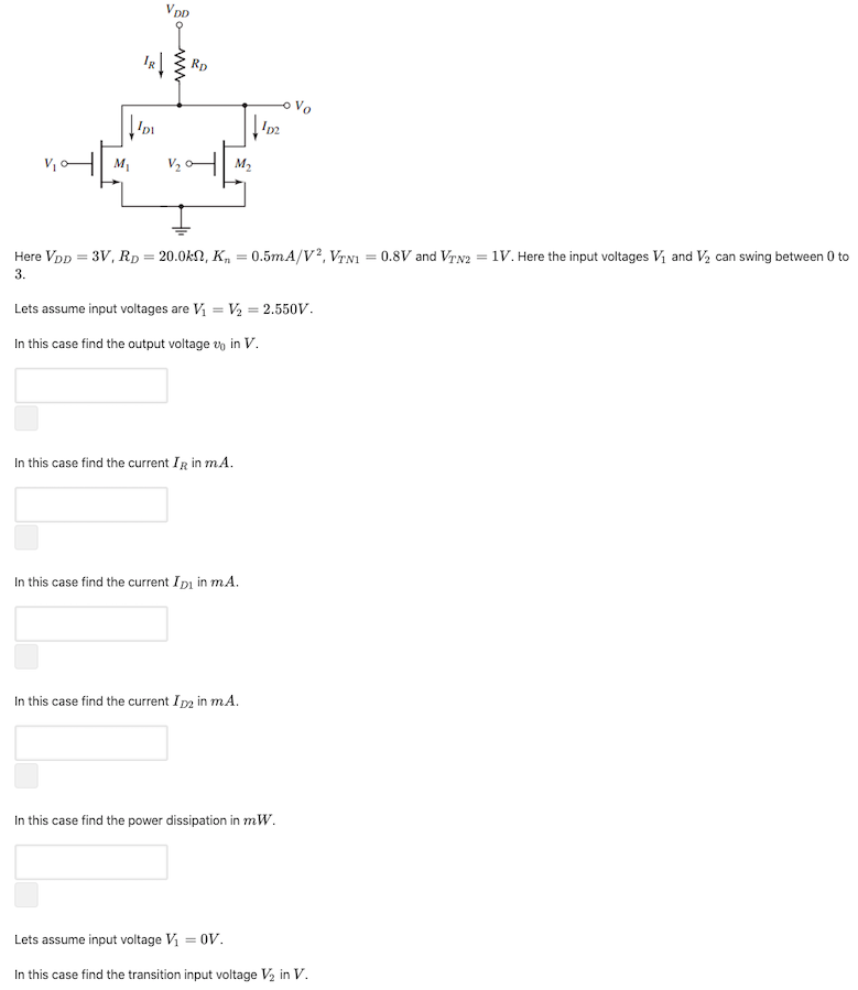 Solved Lets assume input voltages are not zero. In this case | Chegg.com