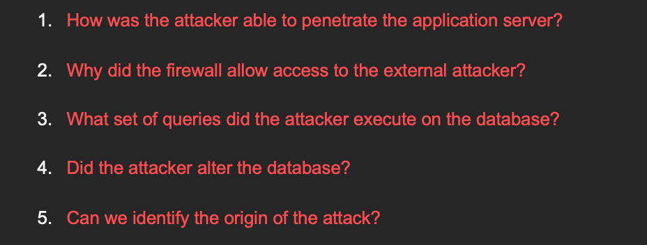 Solved 1. How was the attacker able to penetrate the | Chegg.com
