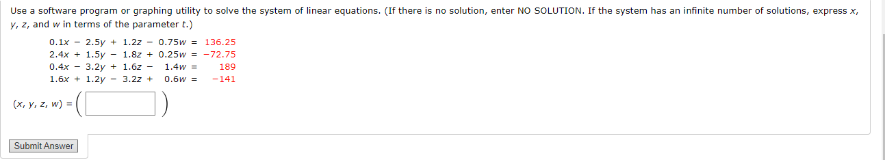 Solved Use a software program or graphing utility to solve | Chegg.com
