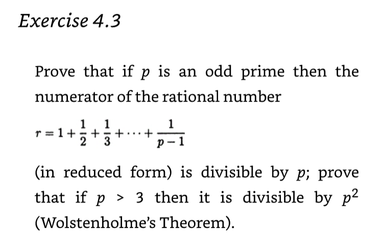 Solved Prove that if p is an odd prime then the numerator of | Chegg.com