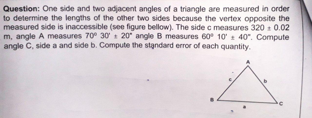 Adjacent Angles In A Triangle