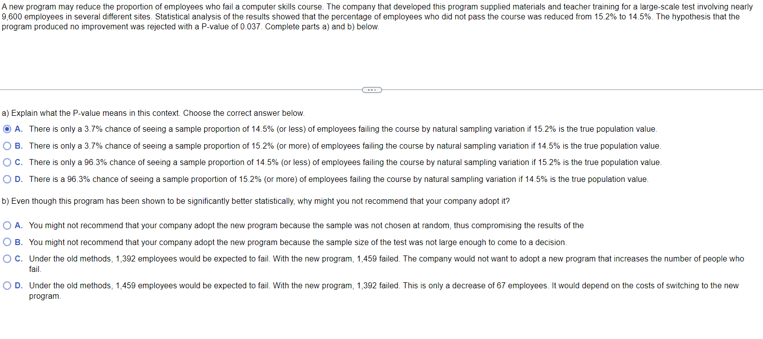 Solved program produced no improvement was rejected with a | Chegg.com