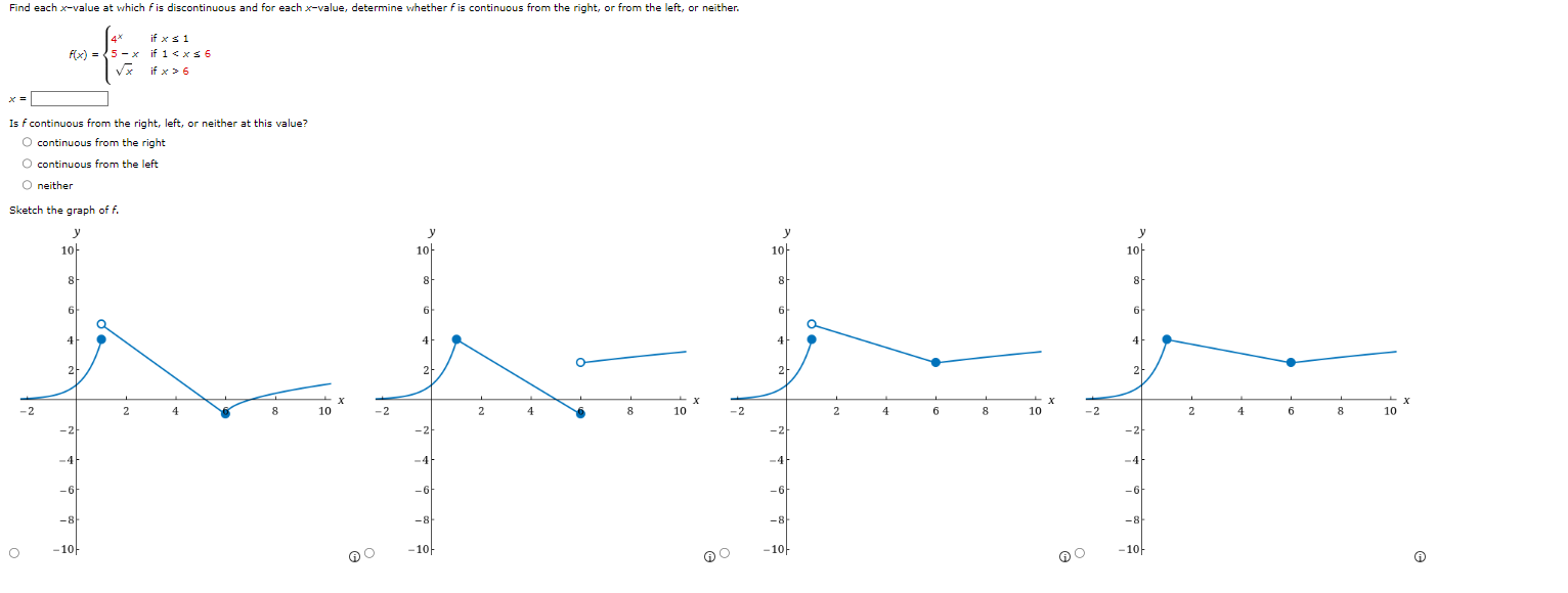 Solved Find each x-value at which f ﻿is discontinuous and | Chegg.com