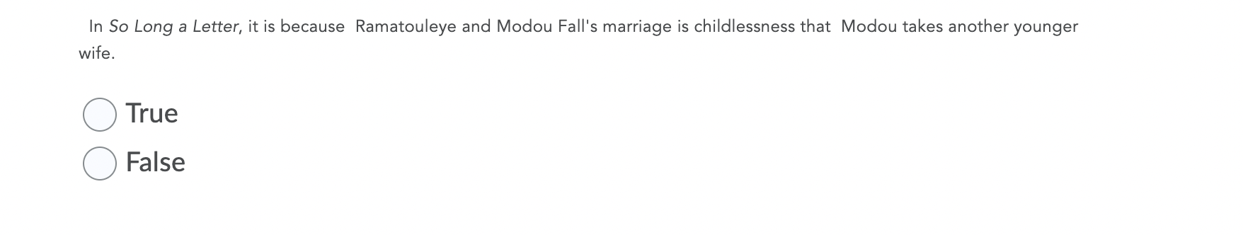 Solved Ramatouleye Fall ultimately marries Daouda Dieng a | Chegg.com