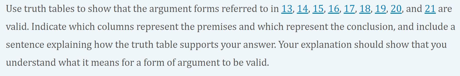 Solved Use truth tables to show that the argument forms | Chegg.com