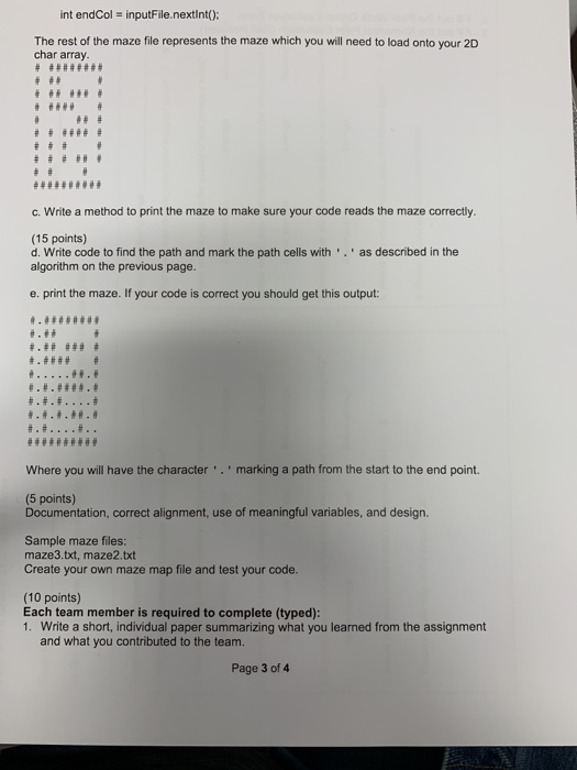 Maze solver using a queue You will do this project | Chegg.com