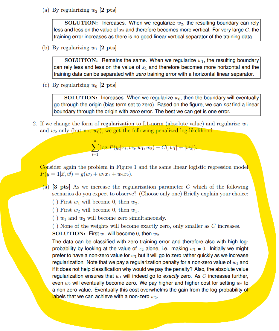 Solved 3 Logistic Regression [18 pts] We consider here a | Chegg.com