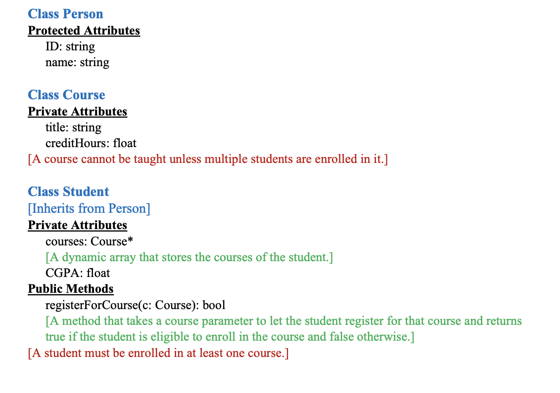 Solved Can you please help me Create a UML class diagram of | Chegg.com