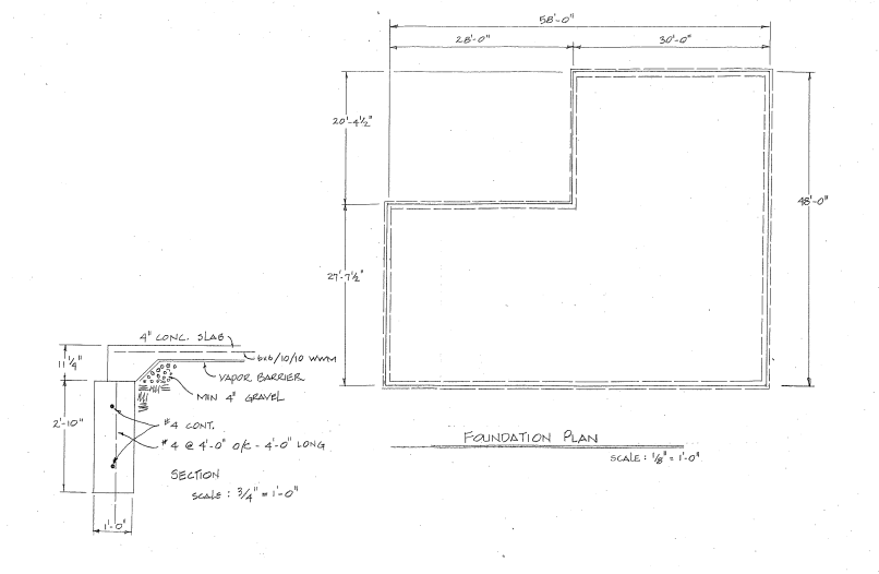 Solved 1. Use the foundation footprint on the last page to | Chegg.com