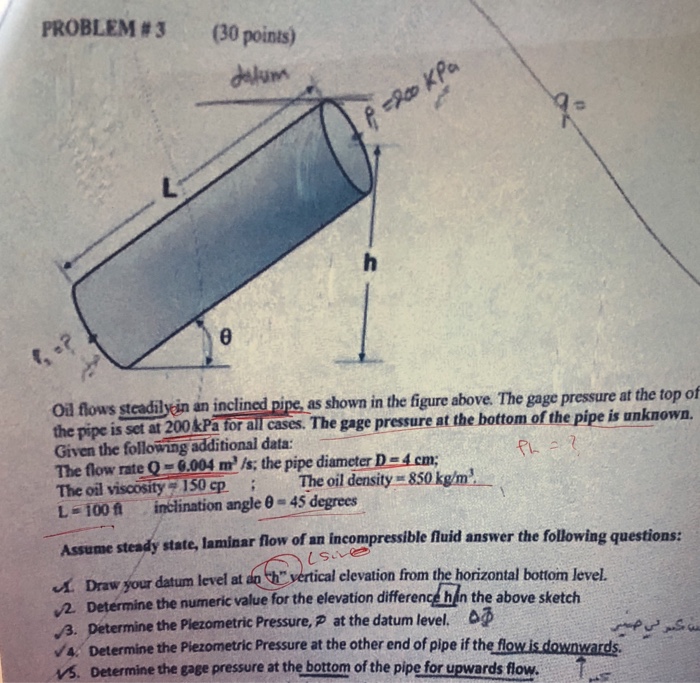 Solved PROBLEM #3 (30 points) ち。? steadilyin an inclined | Chegg.com