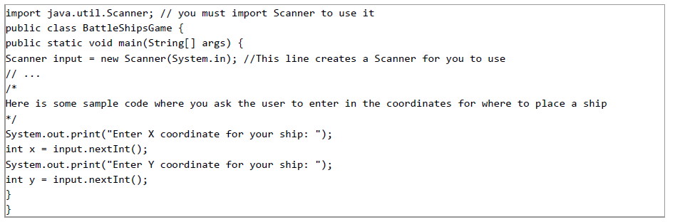 Solved Project DescriptionModule 1 Project - Battle Ships | Chegg.com