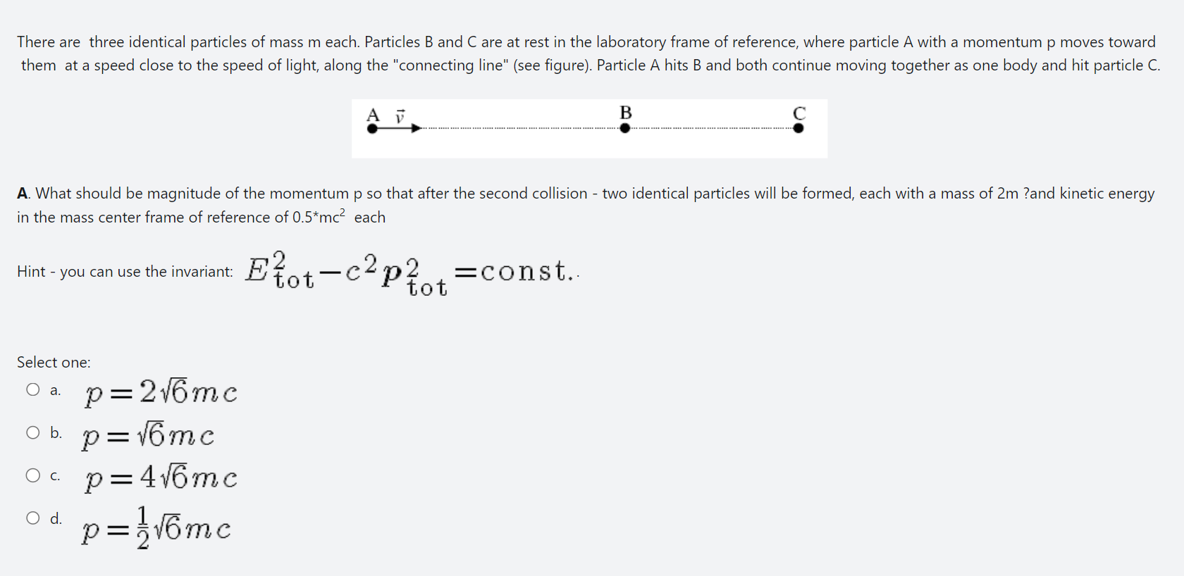 Solved There are three identical particles of mass m each. | Chegg.com