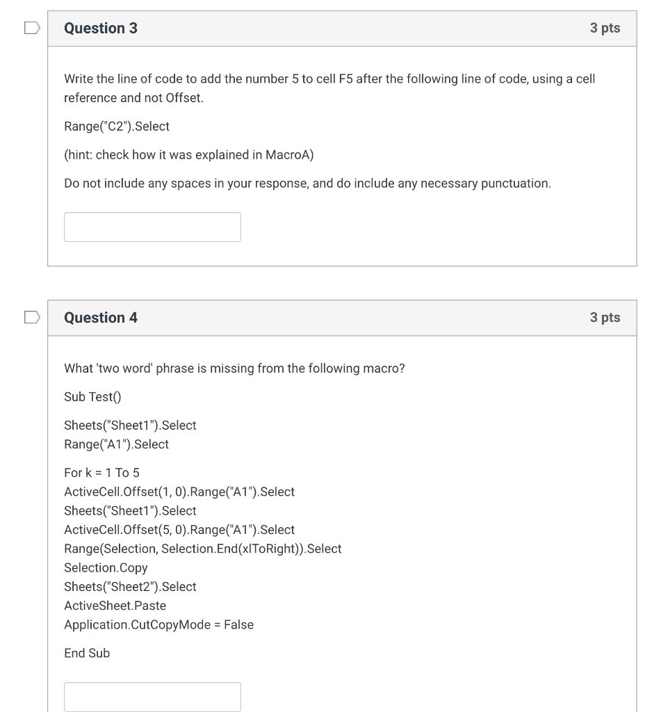 Solved D Question 3 3 pts Write the line of code to add the | Chegg.com