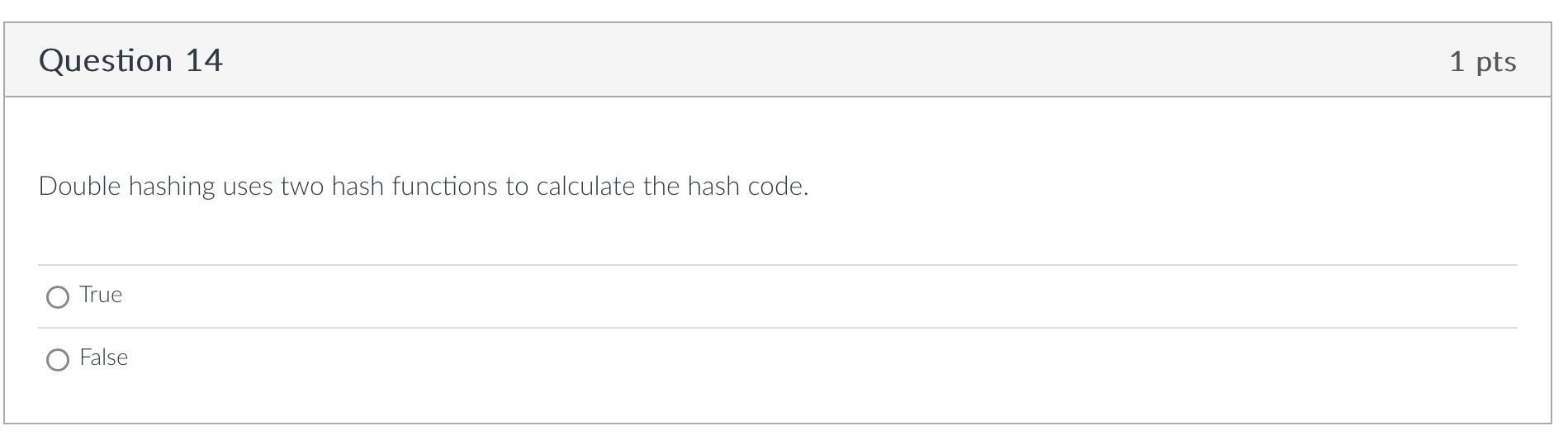 Solved Double hashing uses two hash functions to calculate | Chegg.com