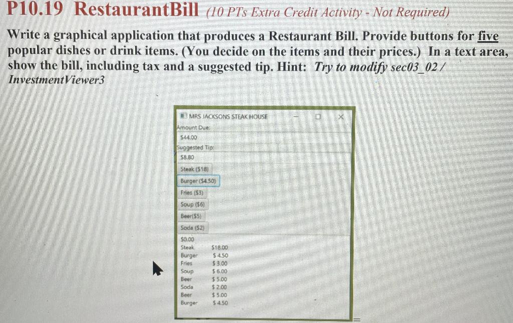 Solved Write a graphical application that produces a | Chegg.com