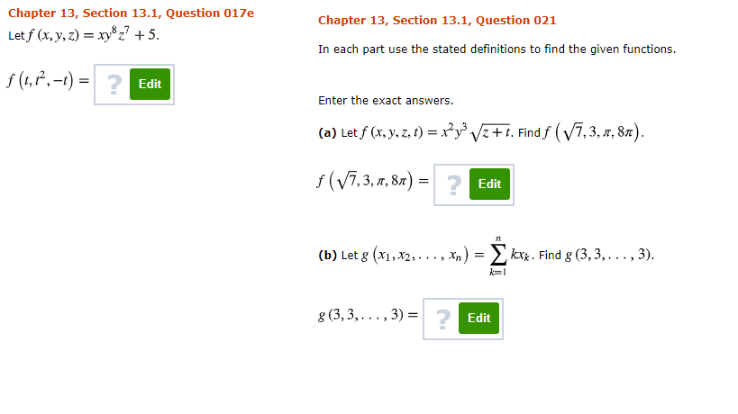 Solved Chapter 13, Section 13.1, Question 017e Let f (x, y, | Chegg.com Solved Chapter 13, Section 13.1, Question 017e Let f (x, y, | Chegg.com
