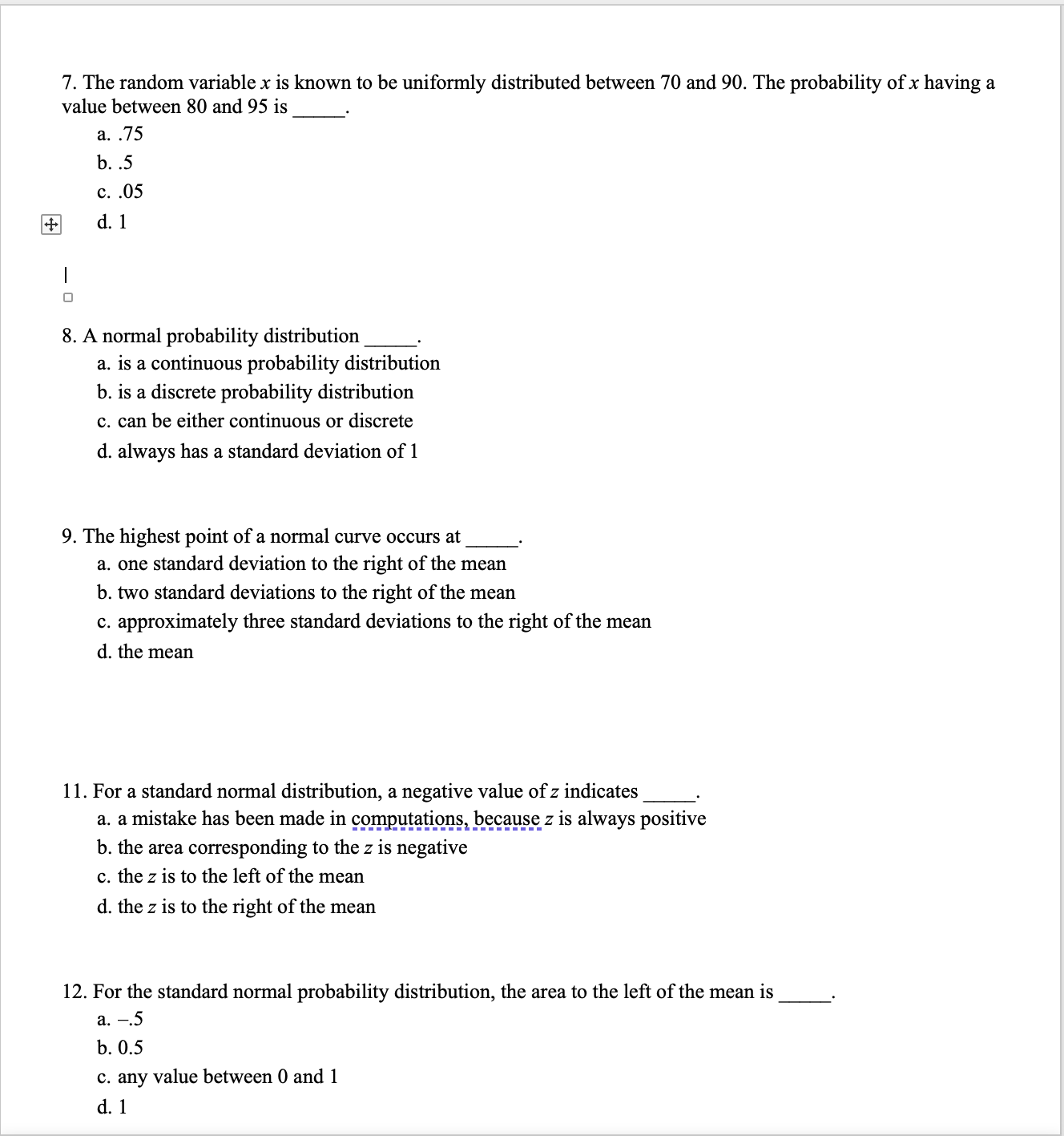 Solved 7. The random variable x is known to be uniformly | Chegg.com