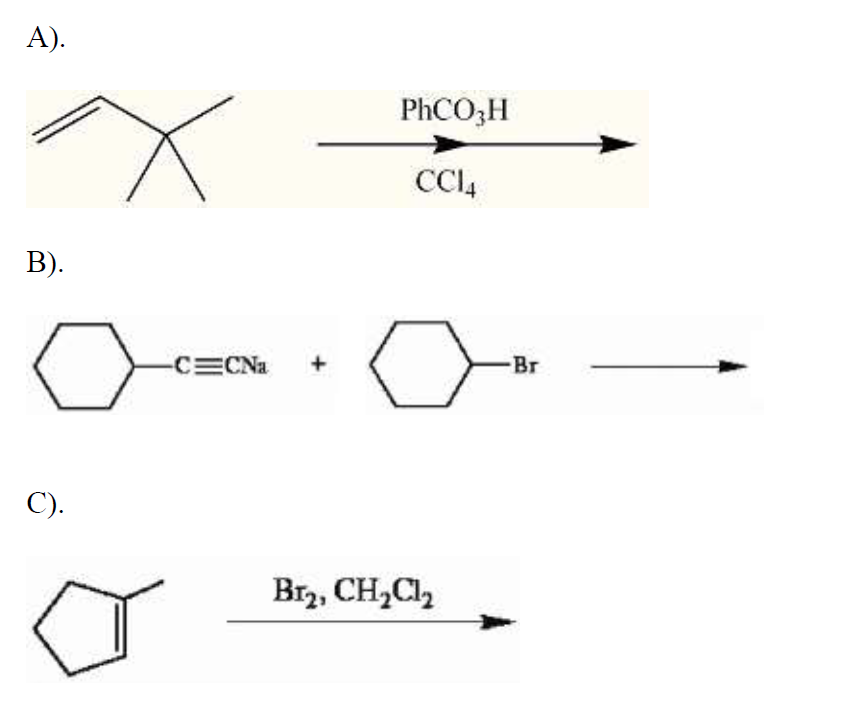 Solved Provide the structure(s) of the major organic | Chegg.com