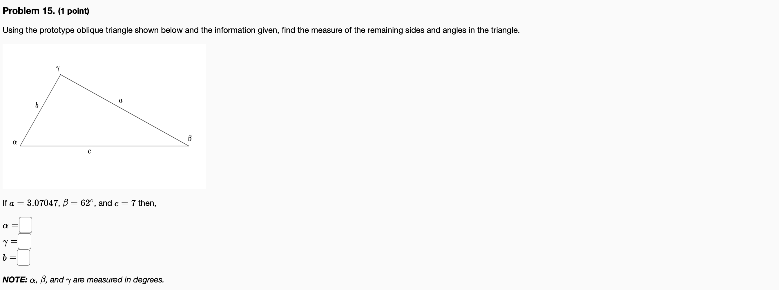 Solved Problem 15. (1 point) Using the prototype oblique | Chegg.com Solved Problem 15. (1 point) Using the prototype oblique | Chegg.com