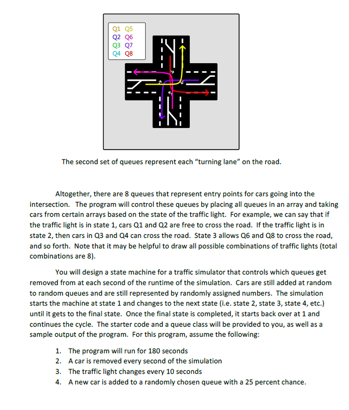 Description In a previous lab, we simulated cars | Chegg.com