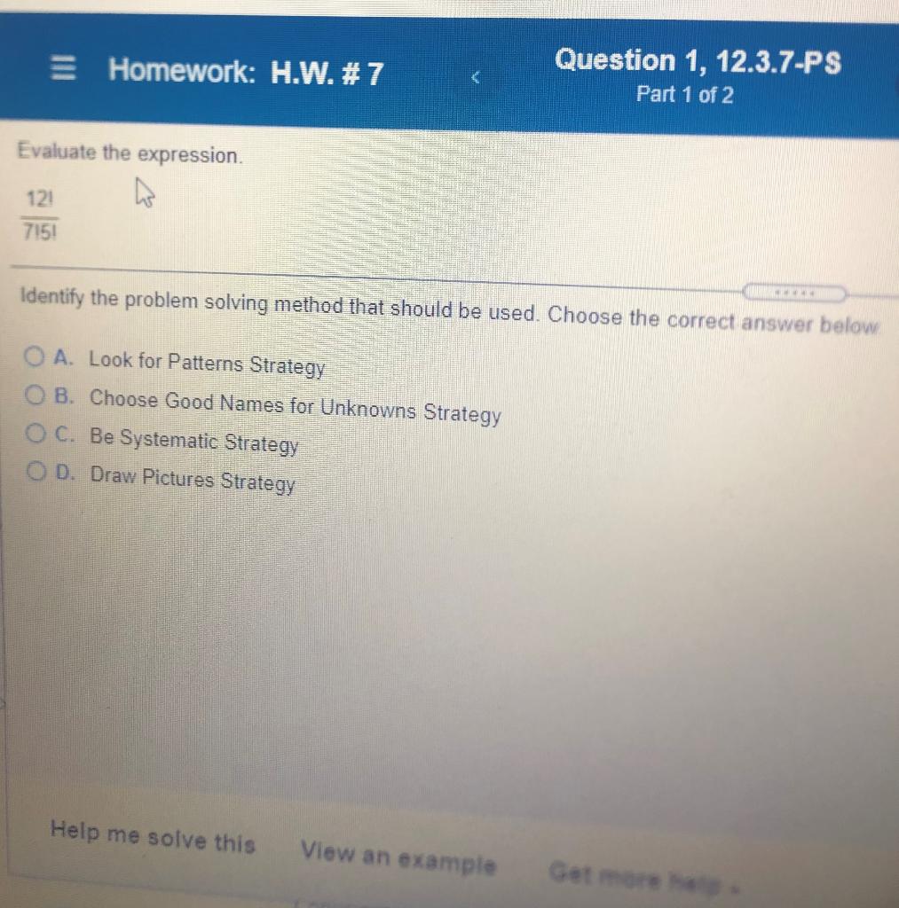 Solved = Homework: H.W. #7 Question 1, 12.3.7-PS Part 1 of 2 | Chegg.com