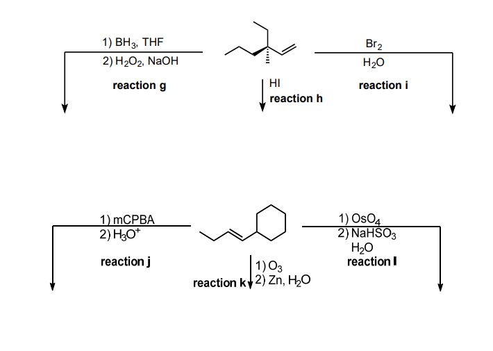 Solved 1. Predict the product of each reaction below. Be | Chegg.com