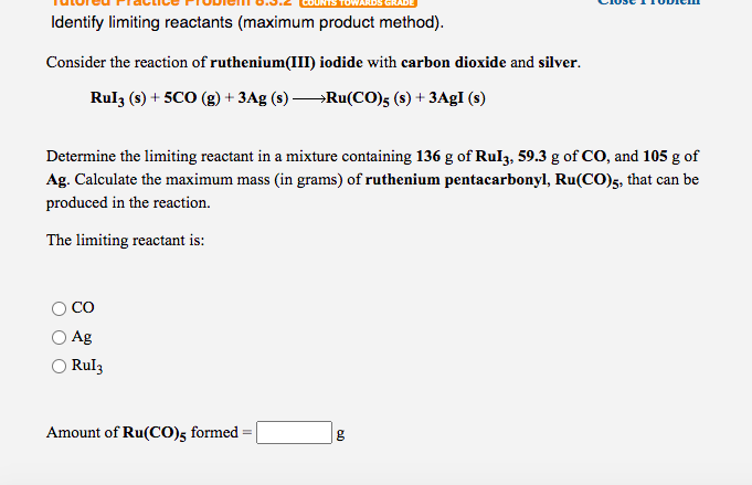 Solved Identify limiting reactants (mole ratio method). | Chegg.com Solved Identify limiting reactants (mole ratio method). | Chegg.com