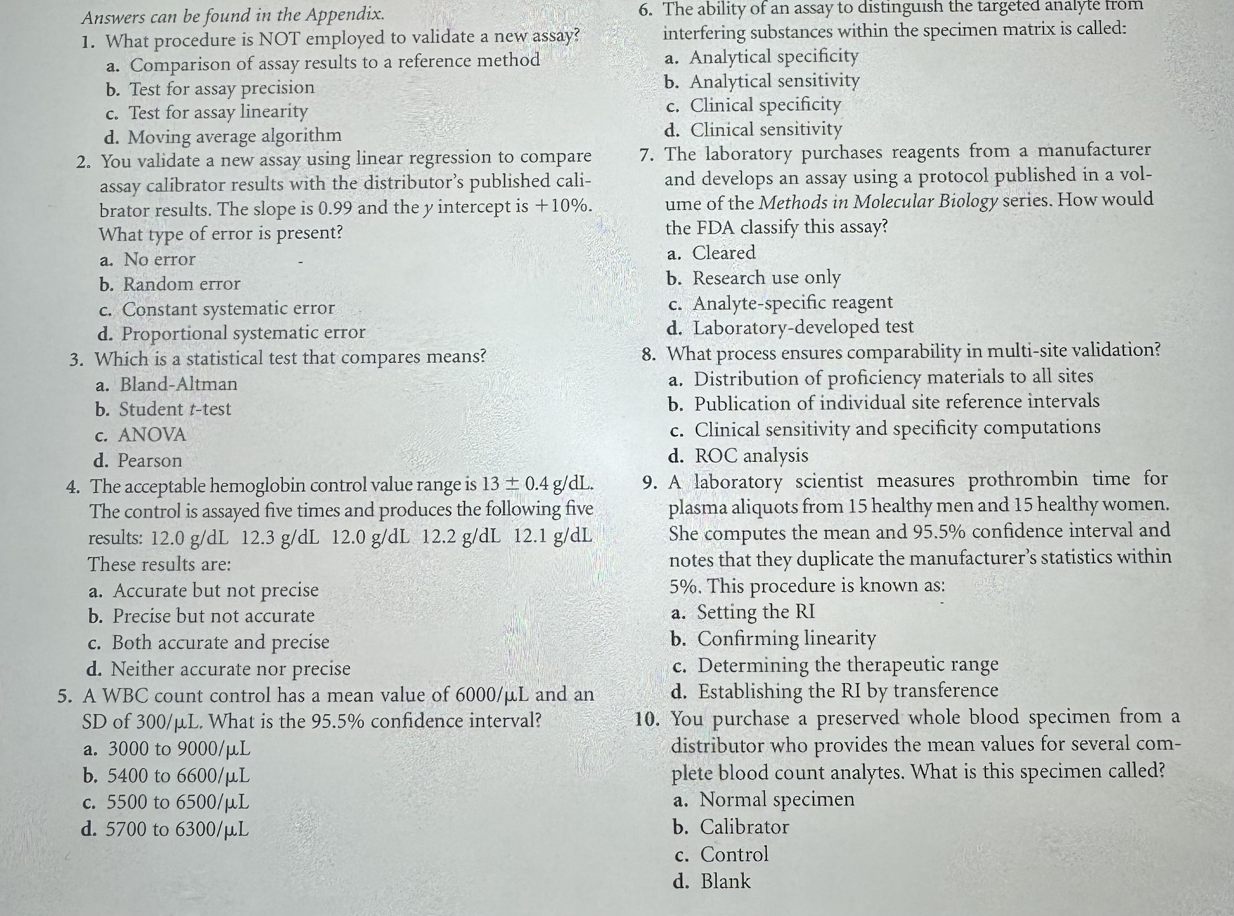 Solved Answers can be found in the Appendix.What procedure | Chegg.com