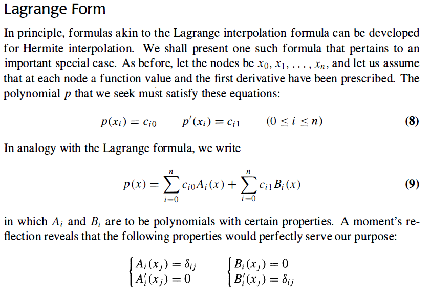 Lagrange Form In principle, formulas akin to the | Chegg.com
