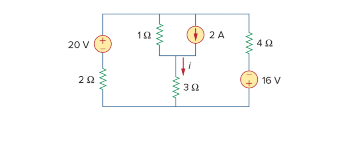 Solved a) Calculate the indicated current via | Chegg.com