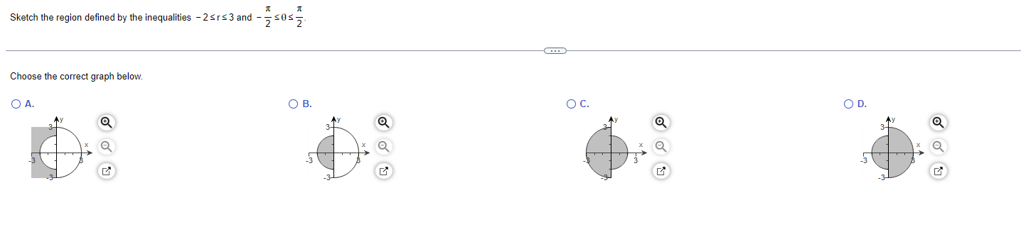 Solved Sketch the region defined by the inequalities −2≤r≤3 | Chegg.com