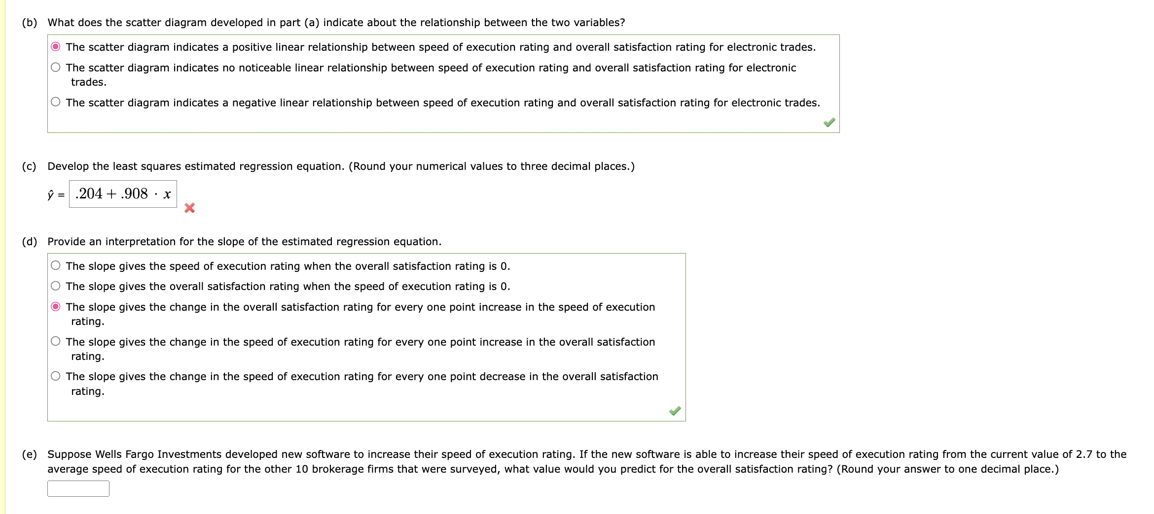 Solved satisfied (4). For each broker summary scores were | Chegg.com