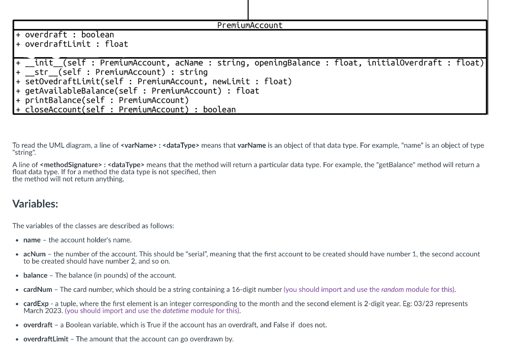 Solved Continuous Assessment Task 2 - Bank Accounts In this | Chegg.com