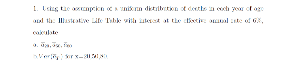 Solved 1. Using the assumption of a uniform distribution of | Chegg.com