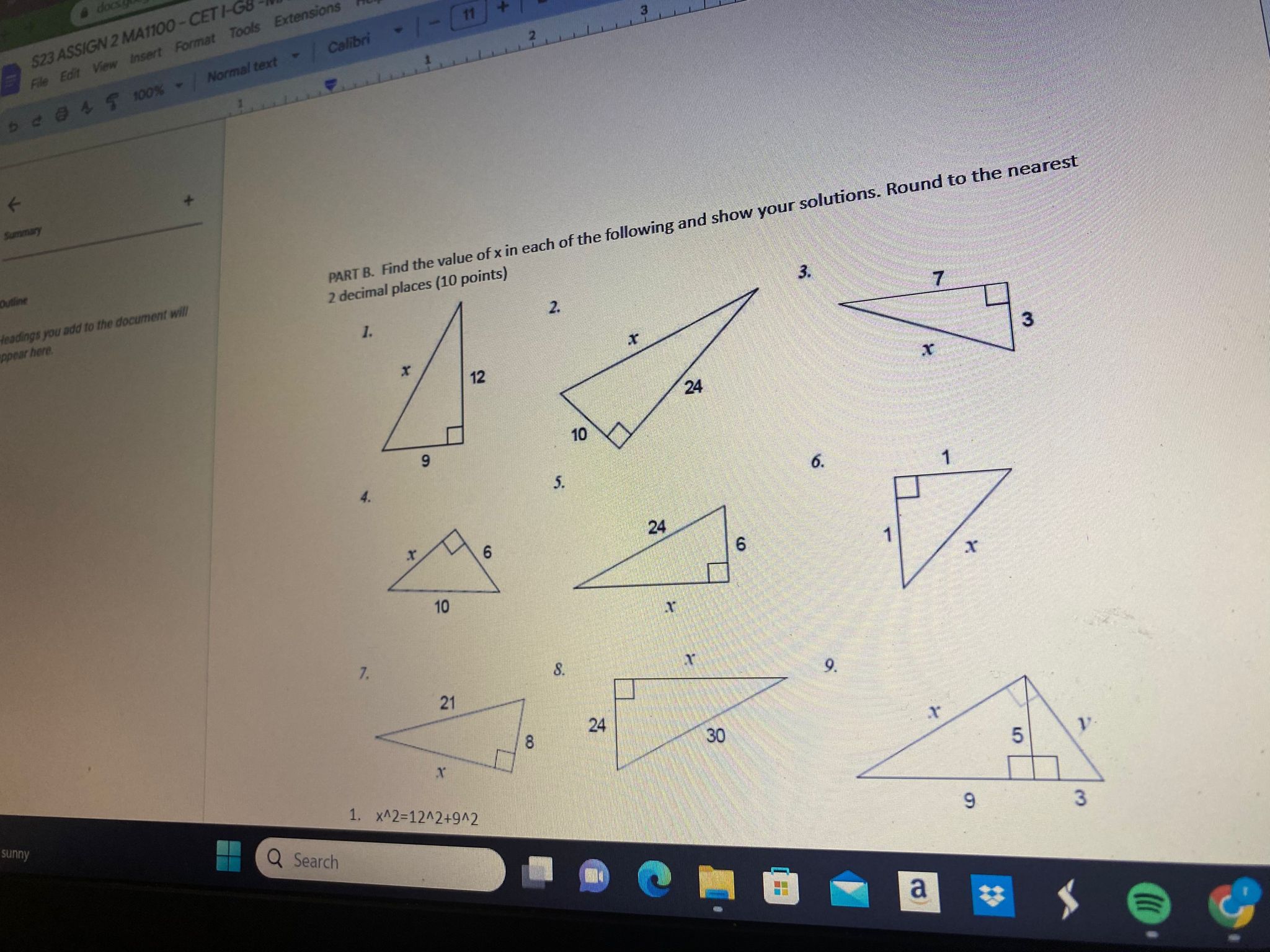 Solved 2 decimal places ( 10 points) 3. 6. 4. 5. s. 9. | Chegg.com