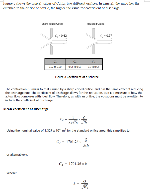 Solved EXPERIMENT 5: Flow over orifice Introduction Water | Chegg.com