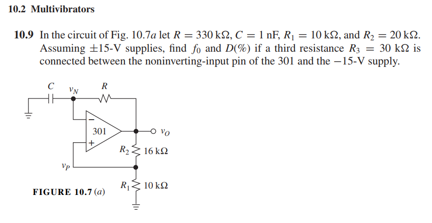 Solved 10.9 In the circuit of Fig. 10.7a let | Chegg.com