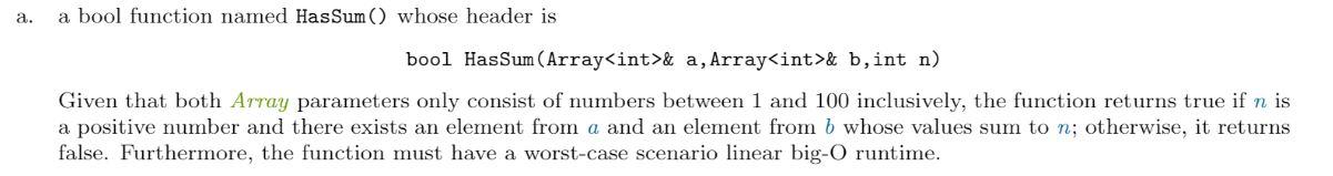 Solved Below is provided code: Array.h #ifndef | Chegg.com Solved Below is provided code: Array.h #ifndef | Chegg.com