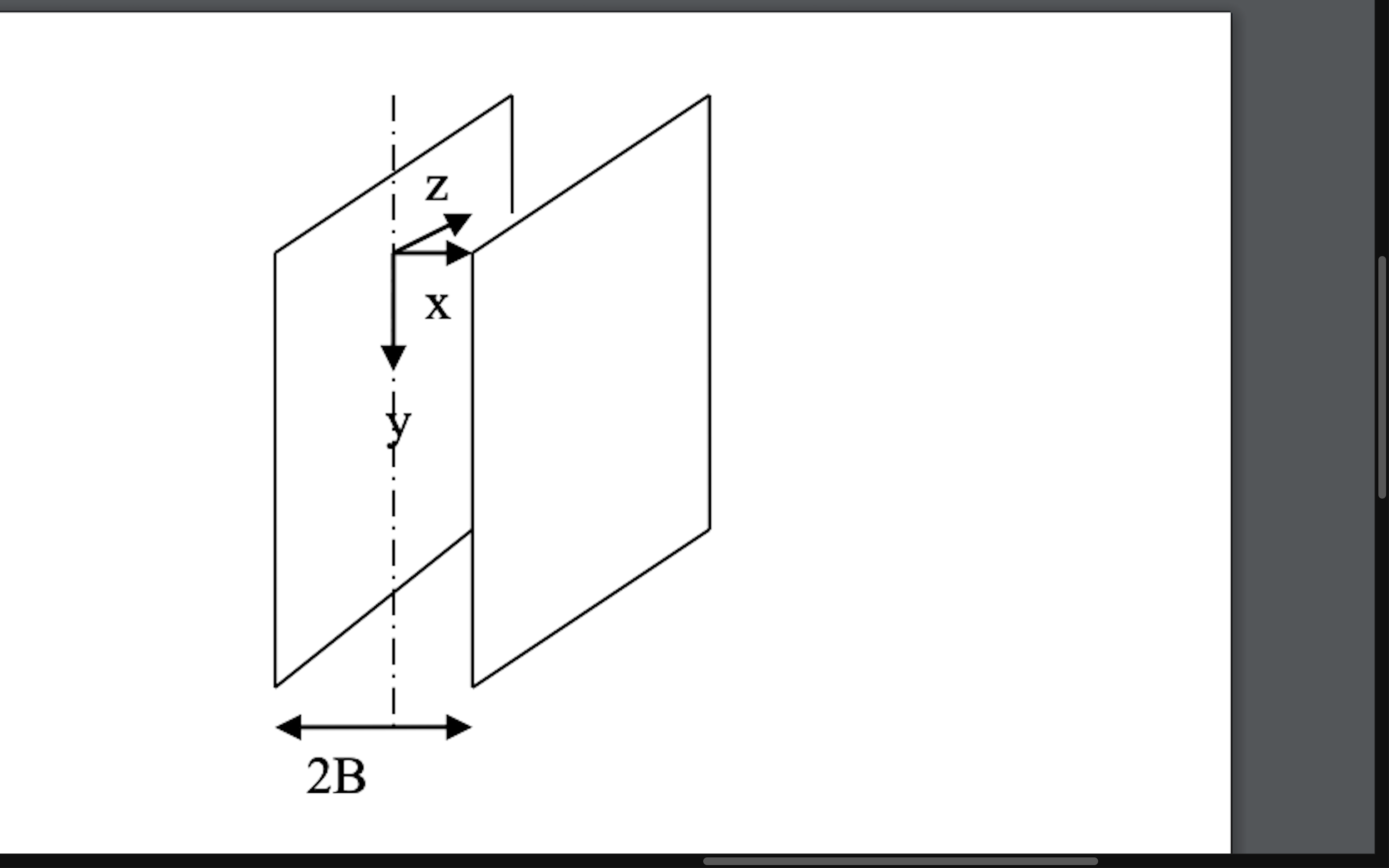 Solved vertically through two parallel plane walls water | Chegg.com