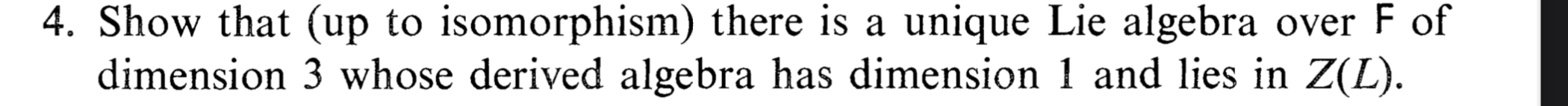 Solved from the Introduction to Lie Algebras and | Chegg.com