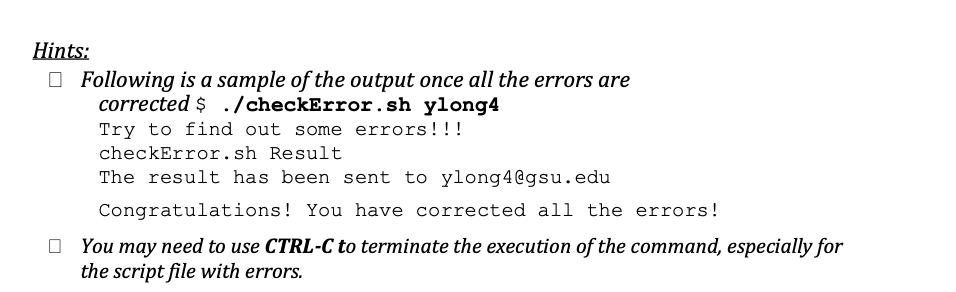 Solved There are five errors on four different lines in that | Chegg.com