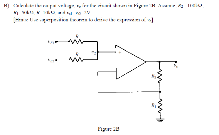 Solved Calculate The Output Voltage V0 For The Circuit 