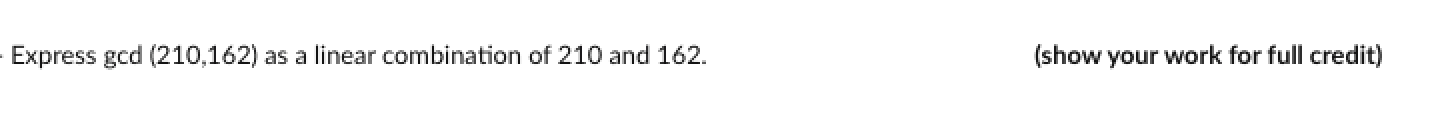 Solved Solve the linear congruence step by step by using | Chegg.com