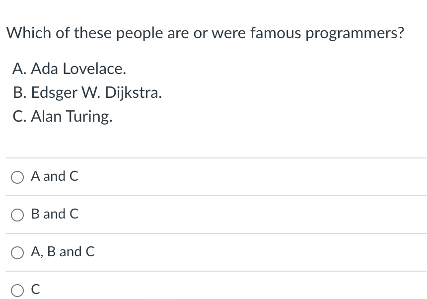 Solved In programming, what is an assertion? A. A Boolean | Chegg.com