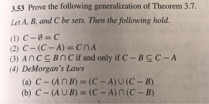 Solved 3.53 Prove the following generalization of Theorem | Chegg.com