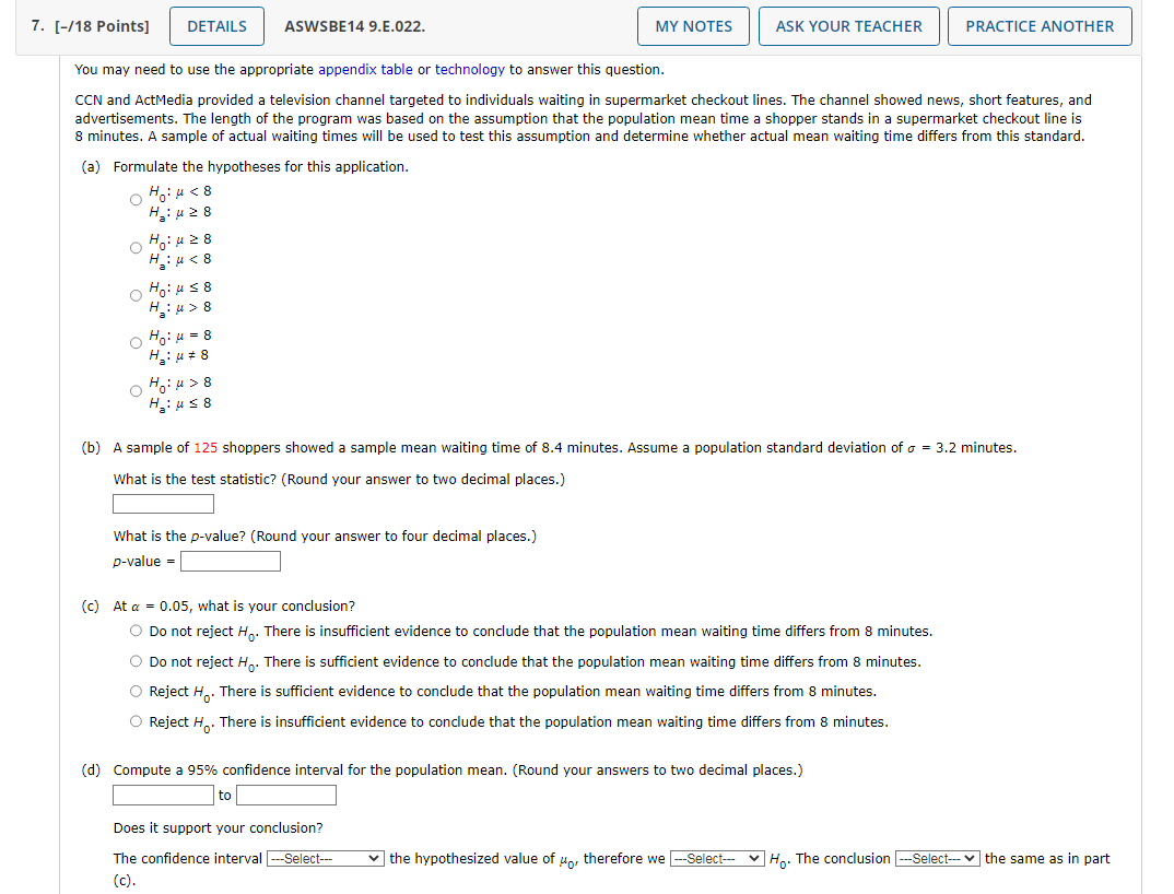 Solved all the parts please. If you could show how to solve | Chegg.com