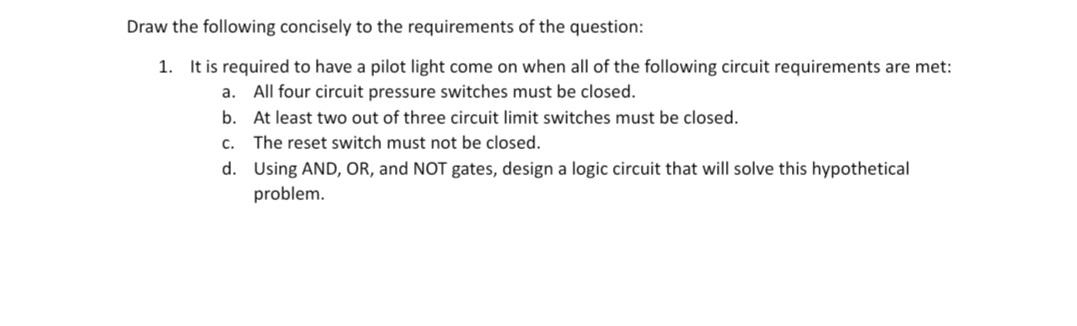 Solved Draw the following concisely to the requirements of | Chegg.com