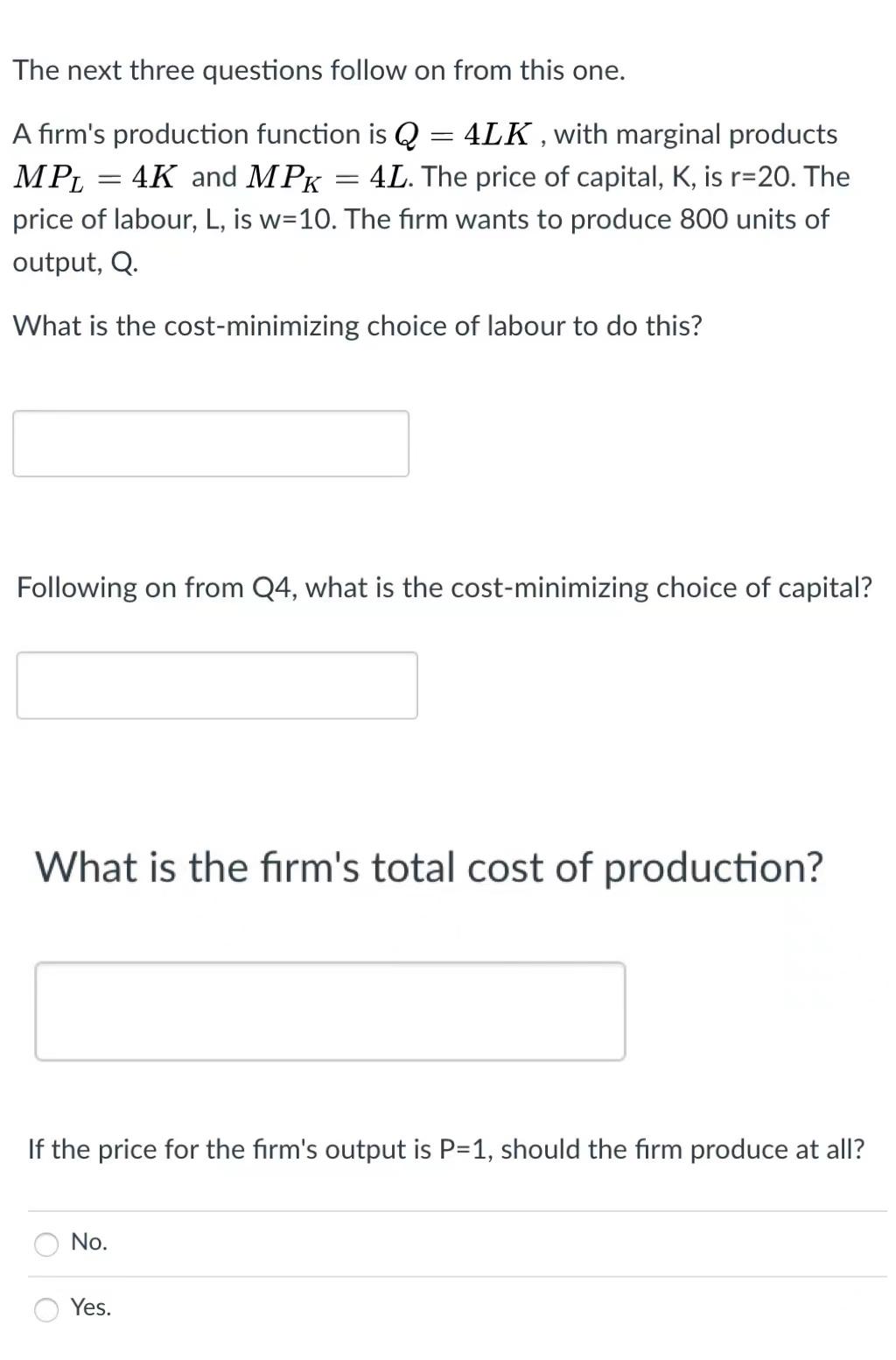 Solved The next three questions follow on from this one. = = | Chegg.com